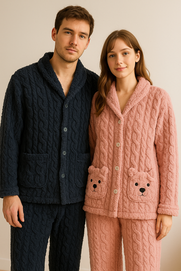 Matching Pyjamas Couple | Partner & Pärchen Schlafanzug – Cosy Family