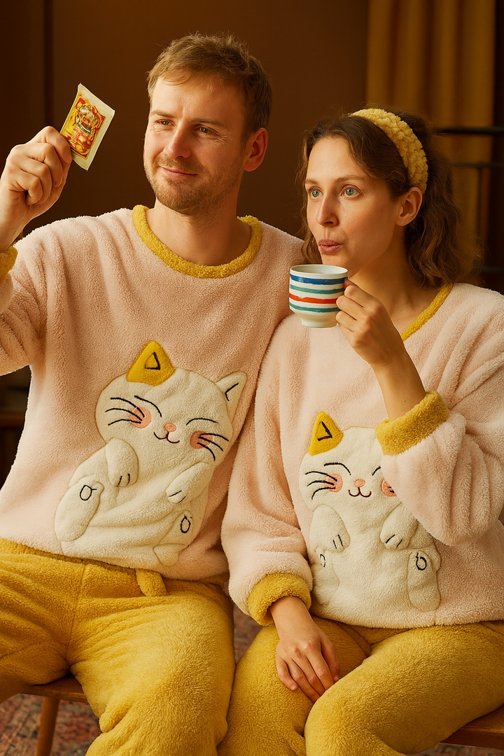 Matching Pyjamas Couple | Partner & Pärchen Schlafanzug – Cosy Family