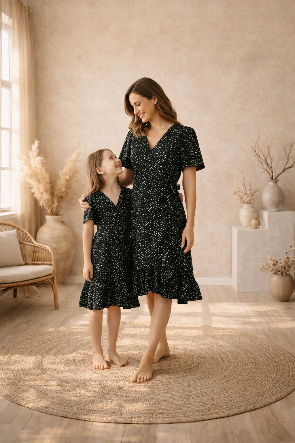 Mutter Tochter Partnerlook Kleid